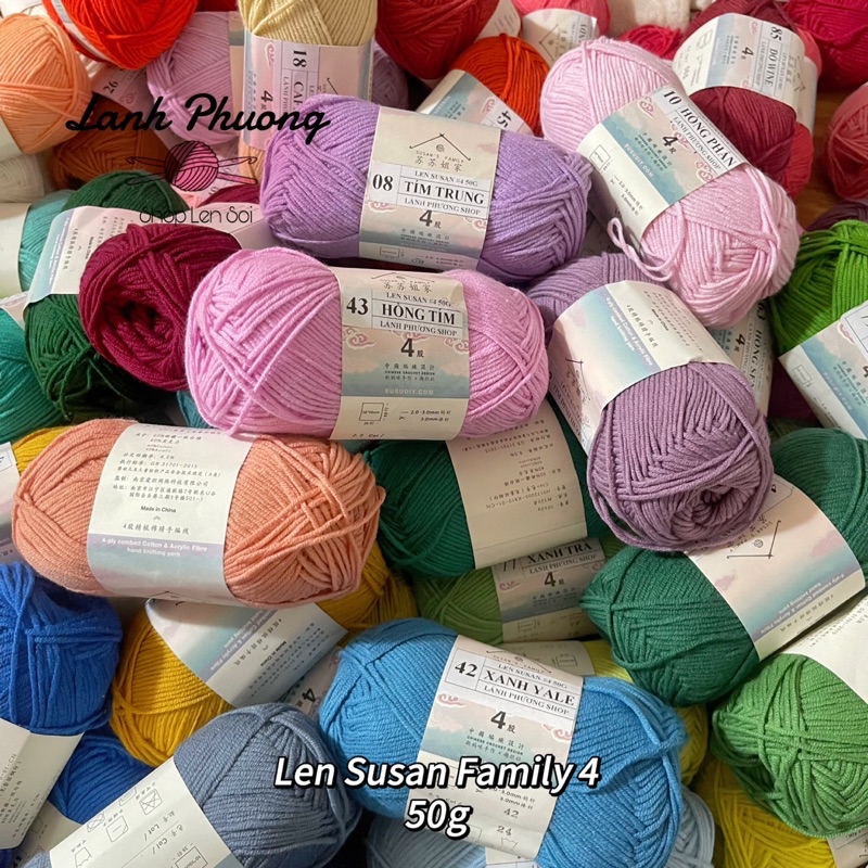 Len Susan 4 Đan Móc Thú, Áo Cuộn 50gr (bảng 1) | Shopee Việt Nam