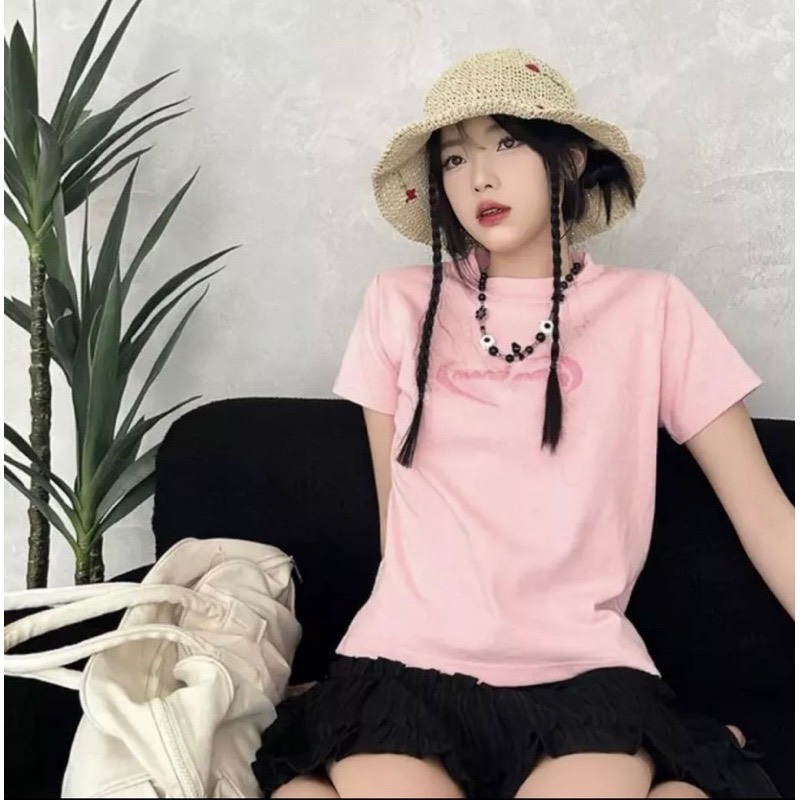 Áo phông nữ áo thun baby tee nữ FORM FIT MONAS-TERRA chất cotton khô ...