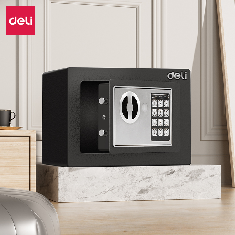 Két Sắt Điện Tử Mini Deli 2 Phương Thức Mở Khóa Bảo Mật Cao Két Sắt An ...