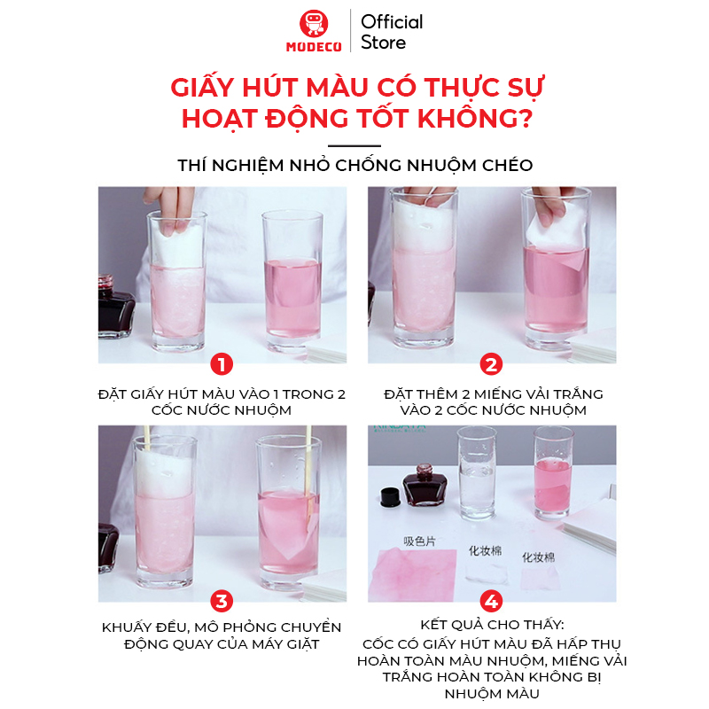 Giấy Hút Màu Và Chống Phai Màu Quần Áo KINBATA Nhật Bản - Hộp 30 Tờ Thấm Hút Màu Cực Mạnh, Kháng ...