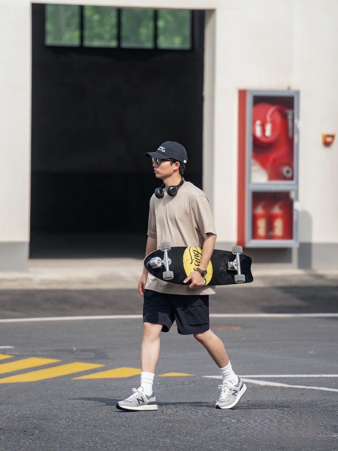 Quần Short Dù Túi Hộp GODMOTHER Quần Lửng Cạp Chun Nam Nữ Menswear ...