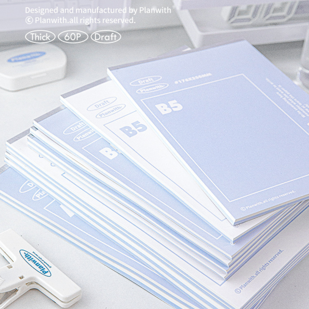 Tập Giấy Ghi Chép/ Phác Thảo 60 Trang Dạng Lật 2 Kích Thước B5/A4 Planwith | Shopee Việt Nam