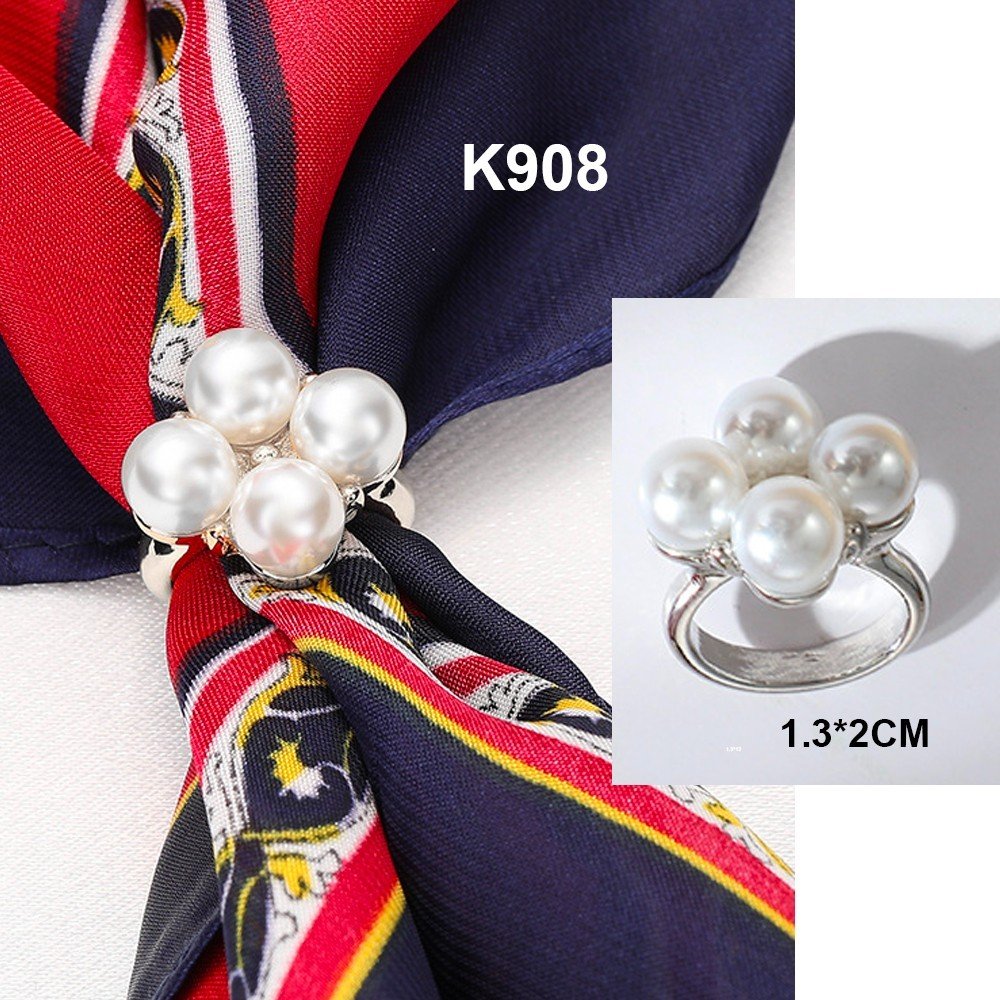 GOTI - Nút Thắt Khăn Quàng Cổ Lụa Khuy Khóa Cài Khăn Choàng Cổ Lụa Hình Chữ X Đính Hạt Lớn K903 ...