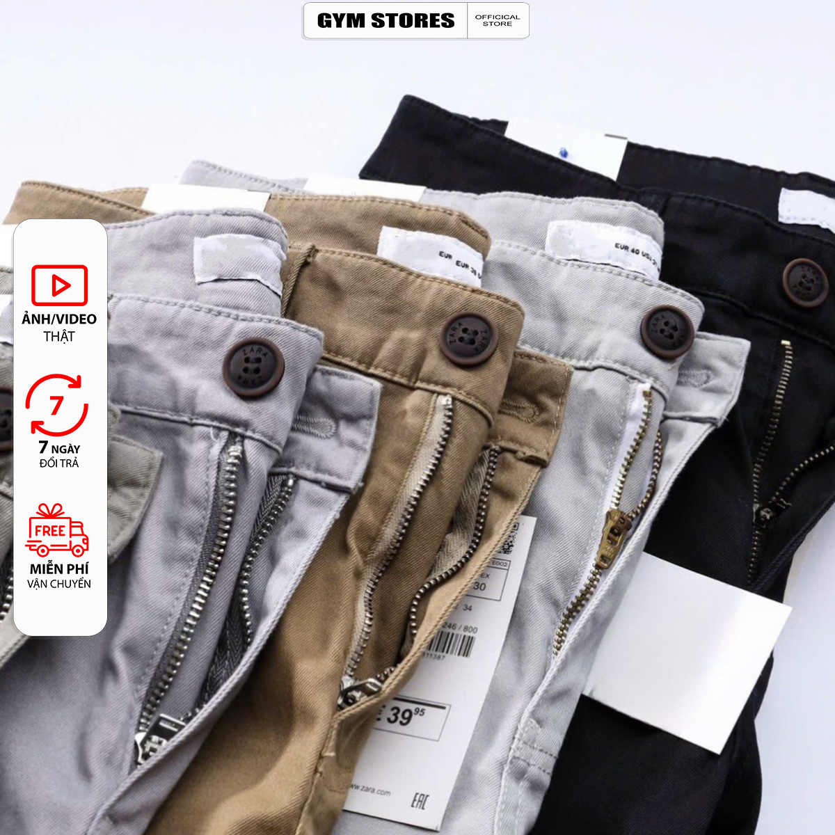 Quần Dài Kaki Nam Form Slim ống suôn Chất Vải Kaki Cotton Co Giãn TRẺ ...