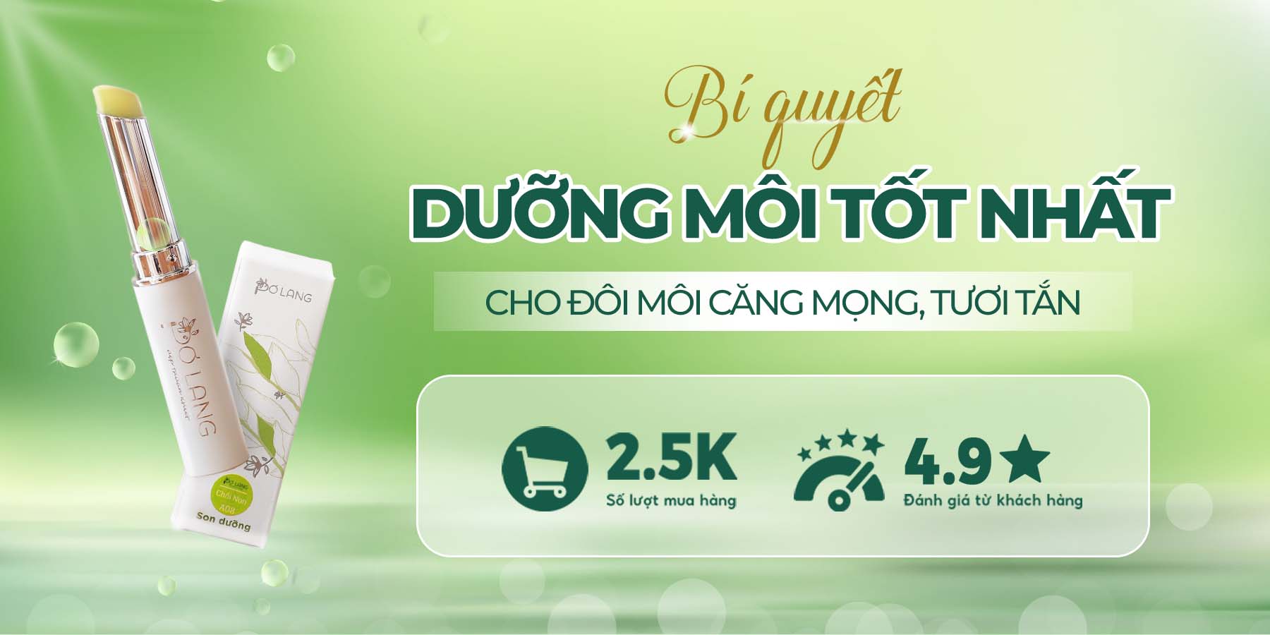Combo Son dưỡng môi Pơ Lang dưỡng mềm , Môi xinh từ Son Gấc + Son Bơ ...