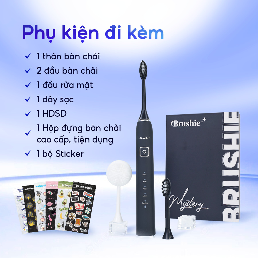Combo Tăm Nước Brushie và Bàn Chải Điện Brushie Ultra Phiên bản Mới | Shopee Việt Nam