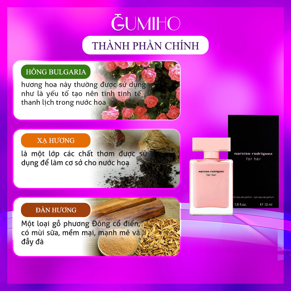 Nước Hoa Nữ Narciso Rodriguez Narciso Hồng, Narciso Trắng, Nar Đen ...