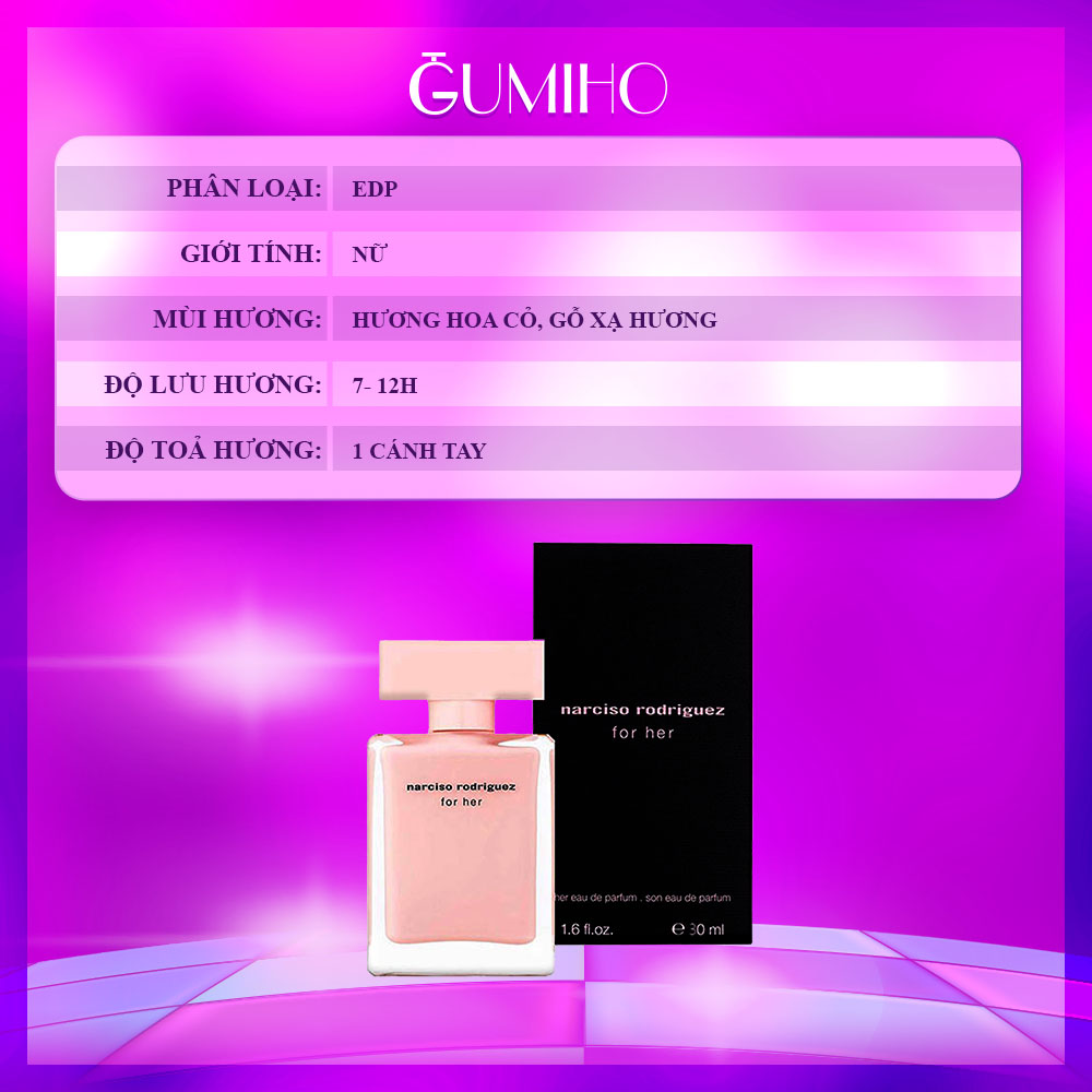 Nước Hoa Nữ Narciso Rodriguez Narciso Hồng, Narciso Trắng, Nar Đen ...