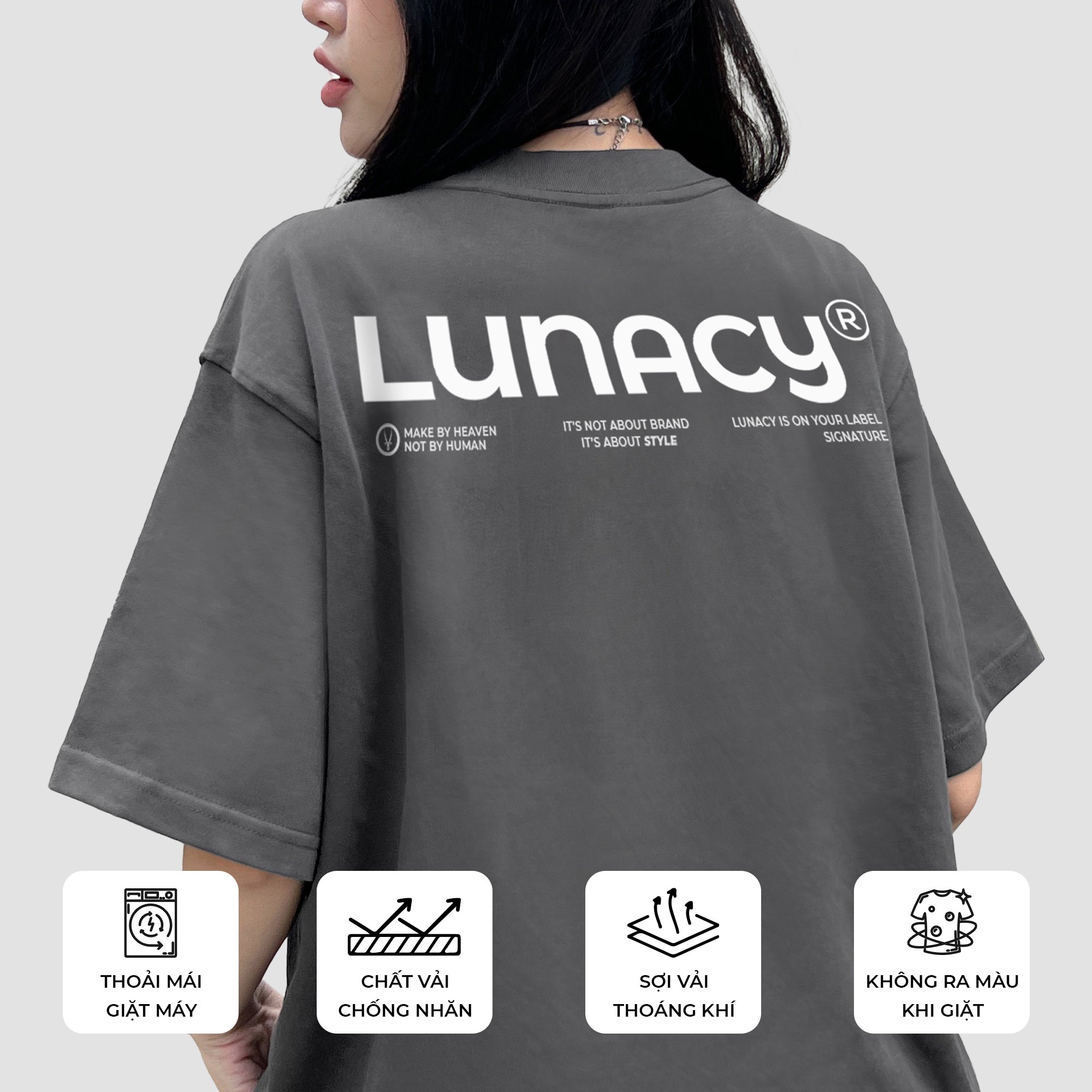 Áo Thun Local Brand Unisex LUNACY Premium 100% Cotton Basic Tee ...
