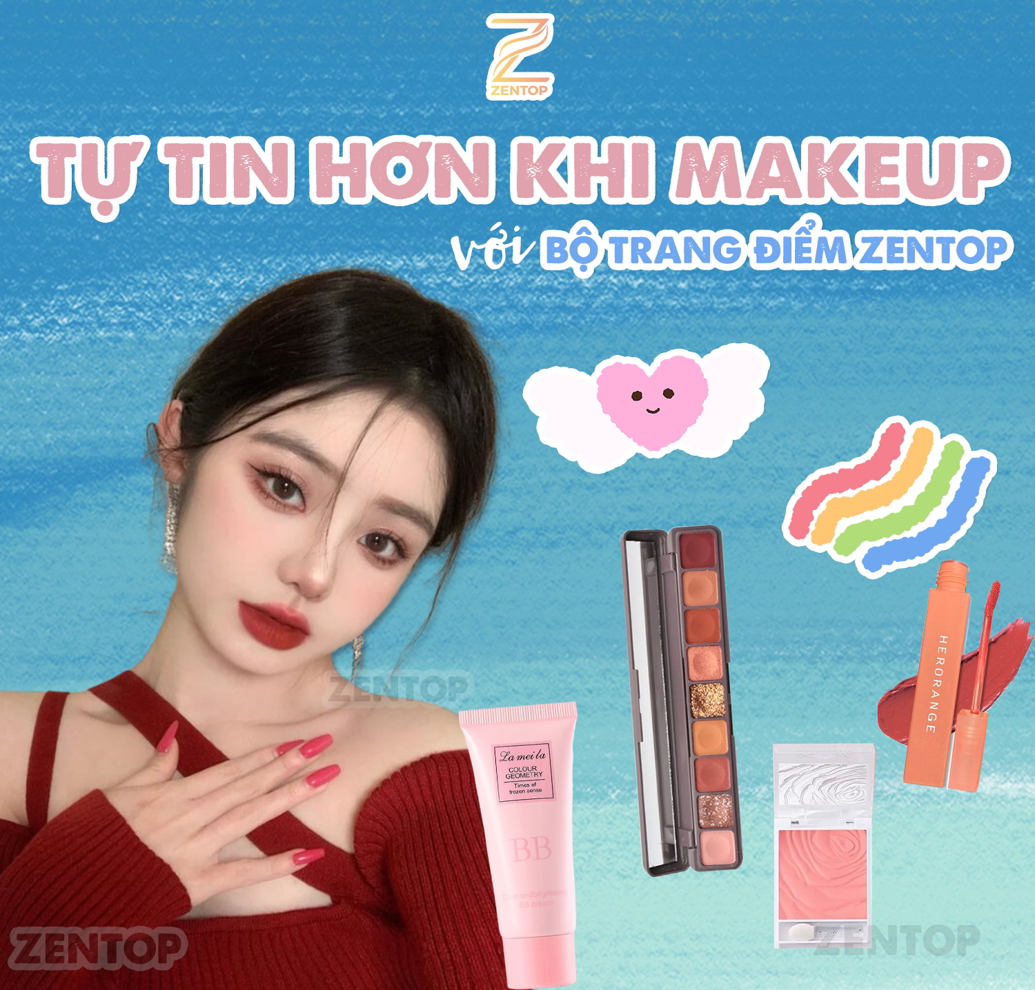 Bộ Trang Điểm 18 Món ZENTOP – Set Makeup Nội Địa Trung Cho Người Mới ...
