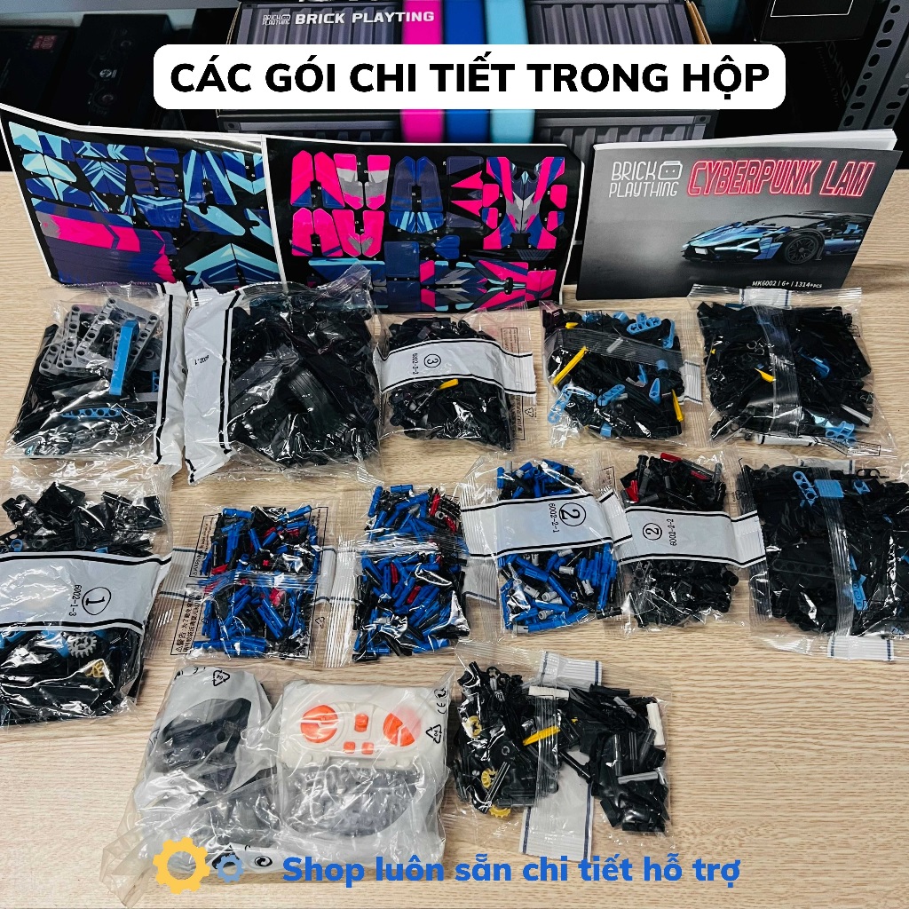[Bản cao cấp] Mô hình lắp ráp siêu xe Ô tô Lambo Cyberpunk Lam tỉ lệ 1: ...