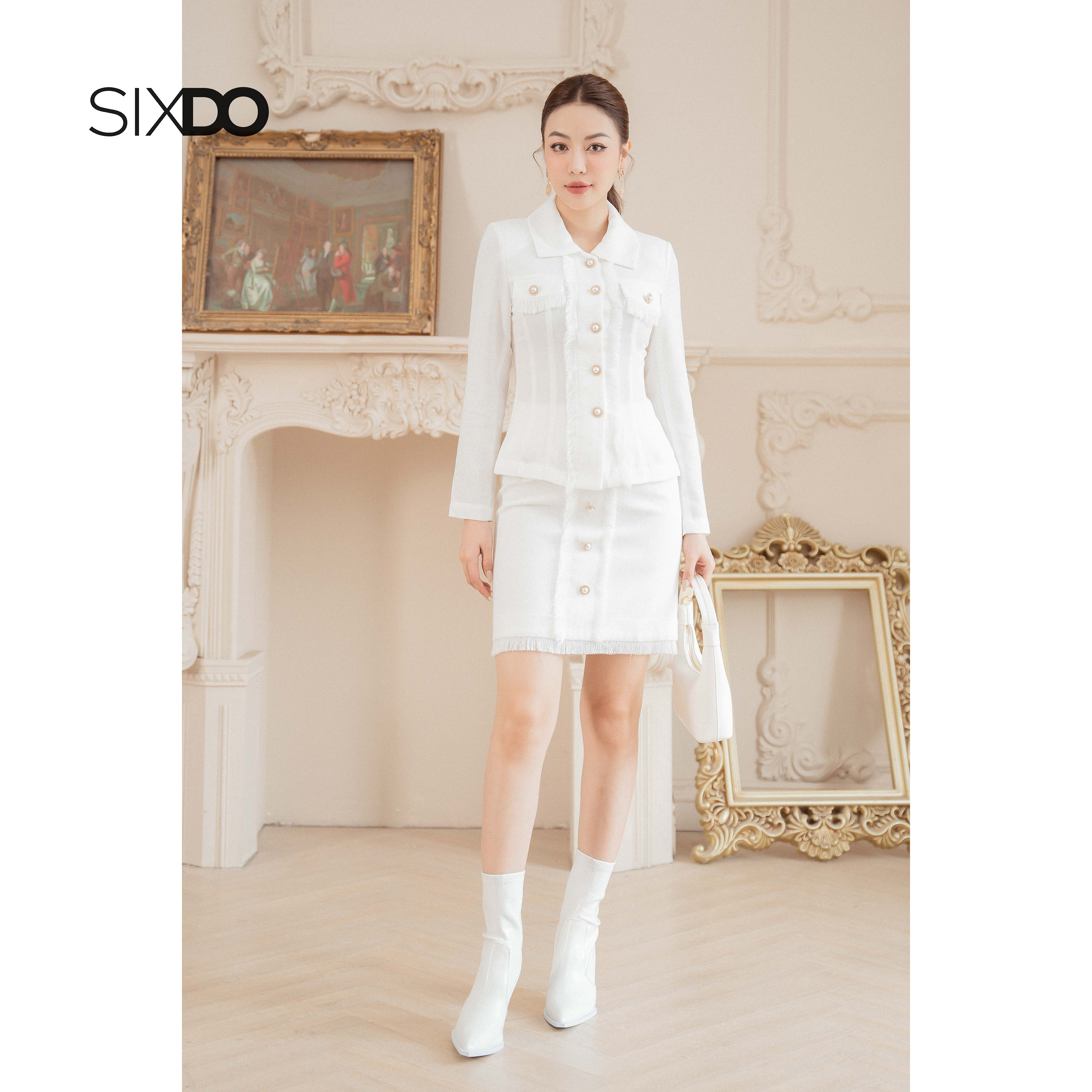 Áo vest dạ tweed SIXDO (Tweed Vest With Pockets) | Shopee Việt Nam