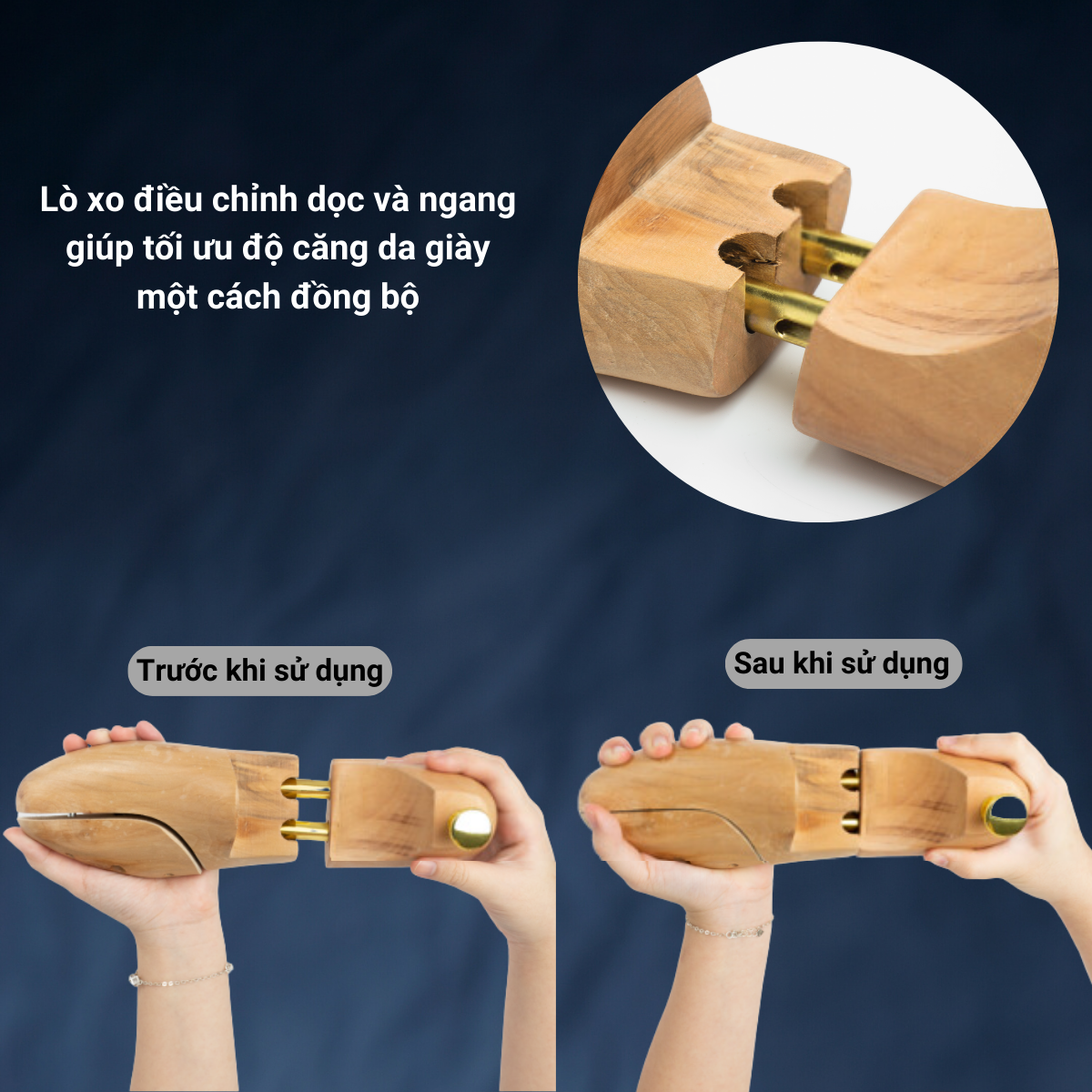 Cây Giữ Form Giày Gỗ Tuyết Tùng Đỏ MINSU Shoe Tree M2335 Công Dụng Giữ ...