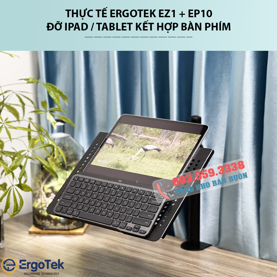#Combo ErgoTek EZ1 + EP10 - Giá Treo Đỡ Laptop , Macbook , Máy Tính ...