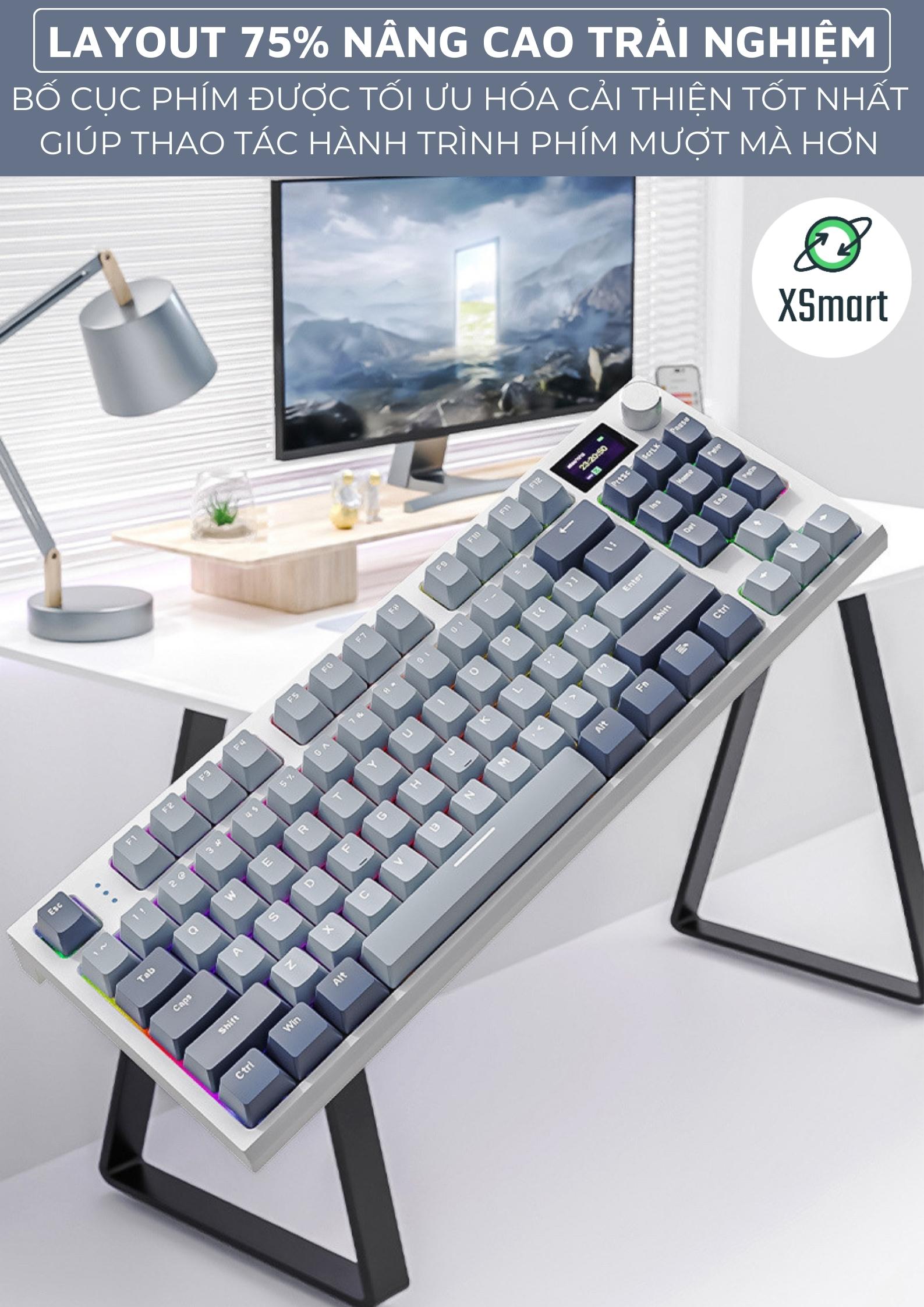 Bàn Phím Cơ Bluetooth Attack Shark K86 RGB PRO Có Màn Hình, App Tùy ...