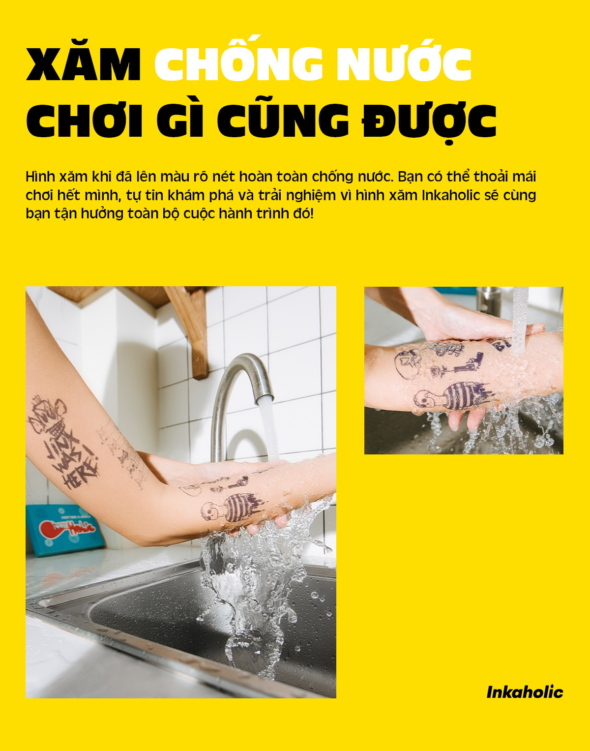 [Fearless Collection] Hình xăm dán tạm thời 15 ngày Inkaholic - xăm giả đẹp & ngầu y xăm thật ...