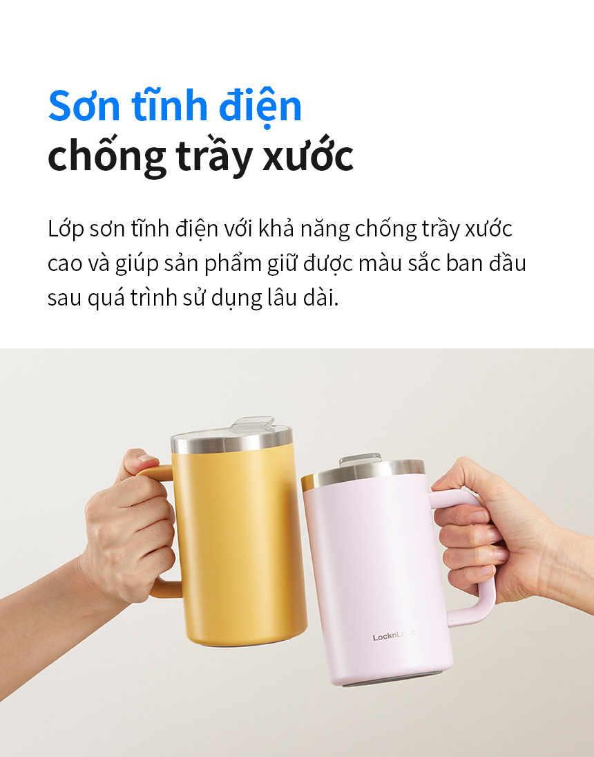 Cốc giữ nhiệt Lock&Lock Flat Table Mug 730ml LHC4320 - Màu xanh cổ vịt ...