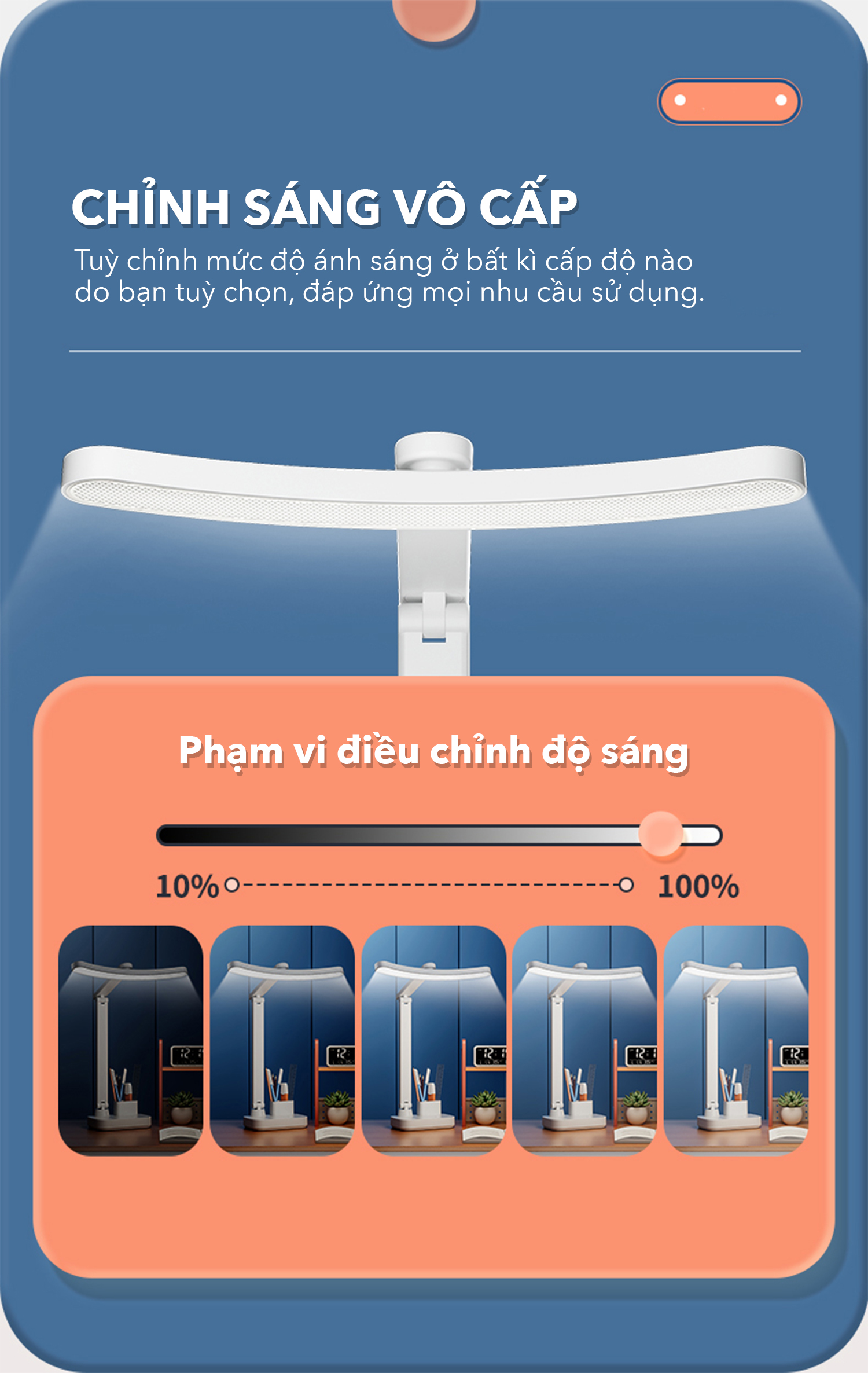 Đèn đọc sách để bàn làm việc UNIQ Solar E7 đèn học chống cận thị tích ...