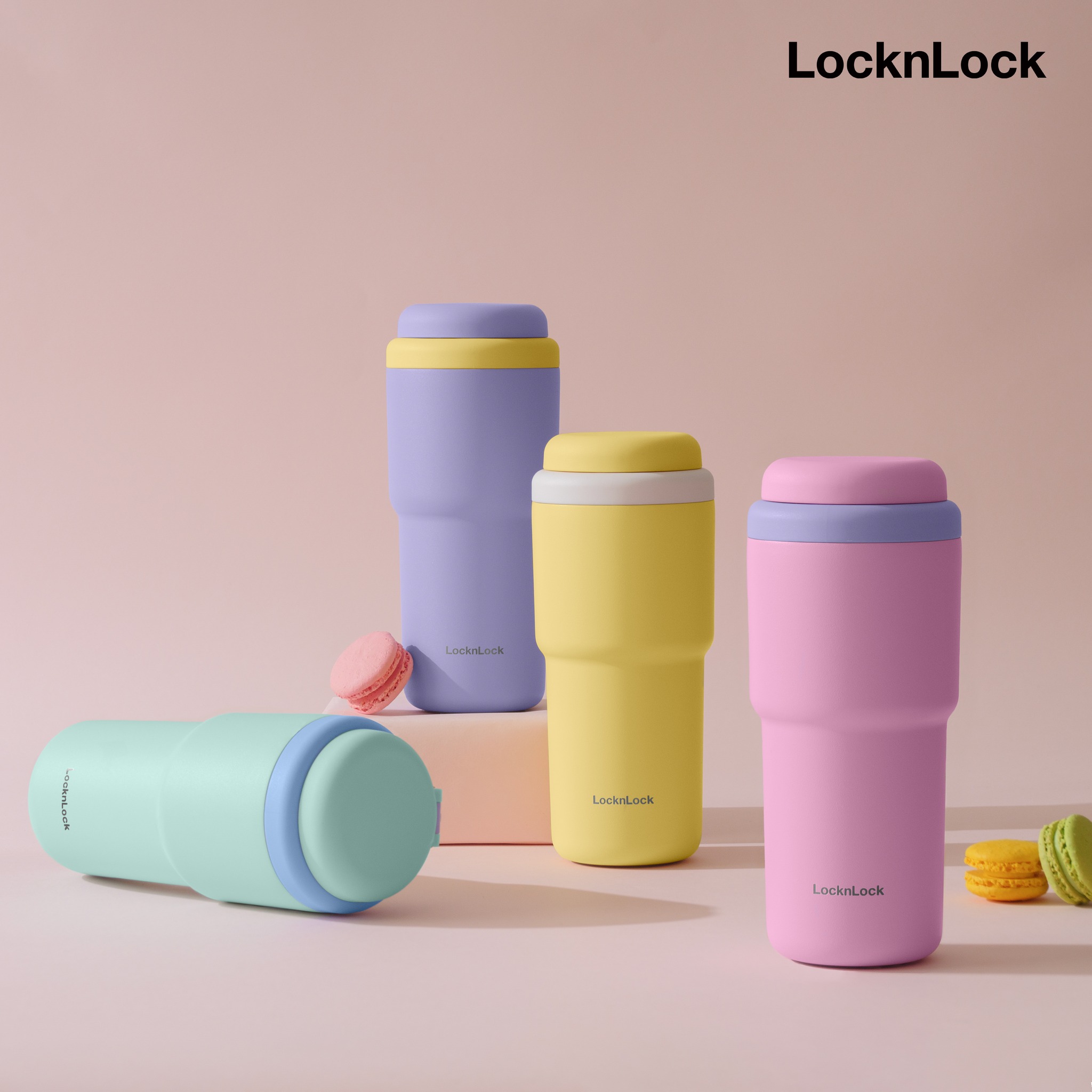 Ly giữ nhiệt LocknLock 480ml Daily Macaron Tumbler LHC3292, LHC3291 ...