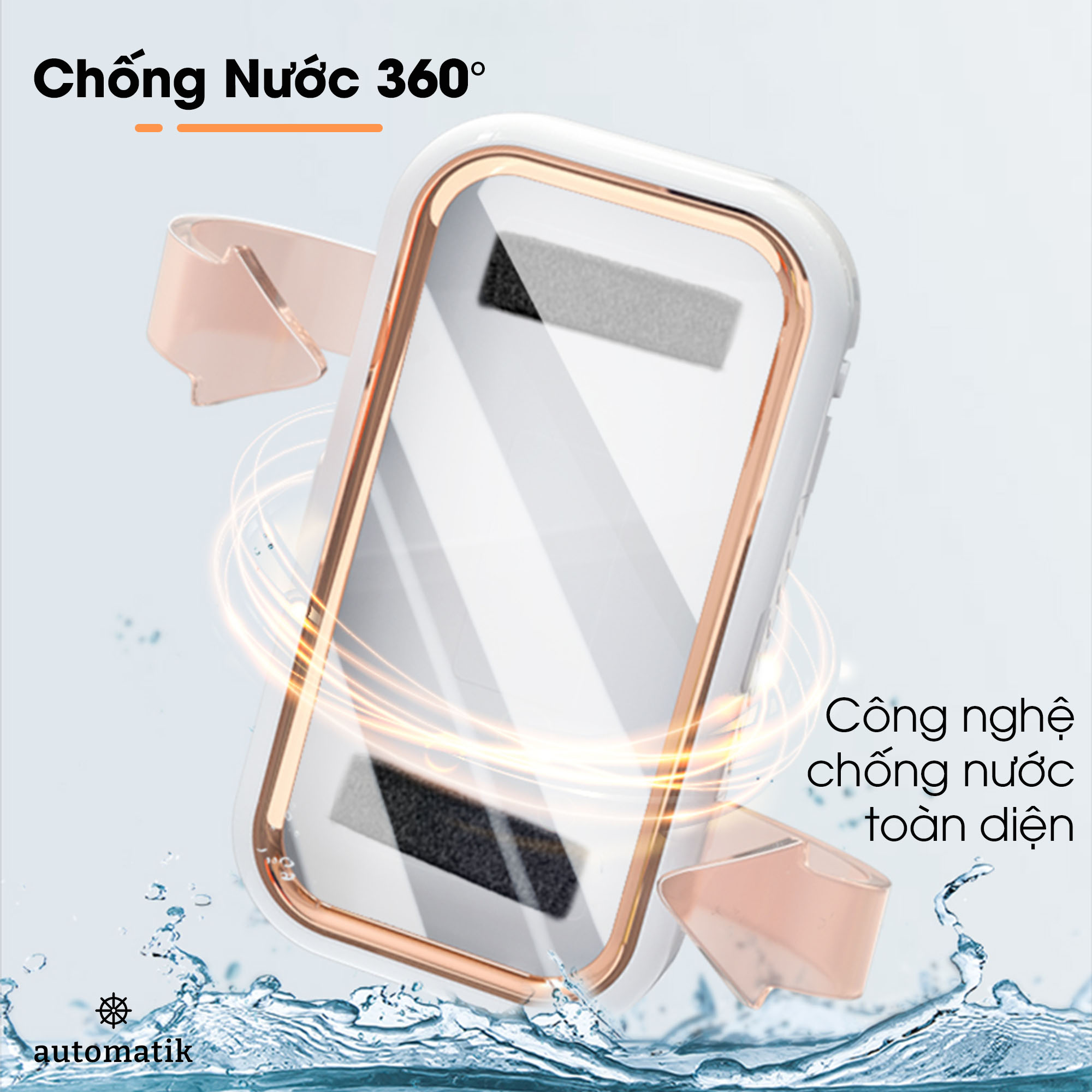 Hộp Đựng Điện Thoại Nhà Tắm Chống Nước 360 Độ Treo Tường Cảm Ứng Giá Đỡ ...