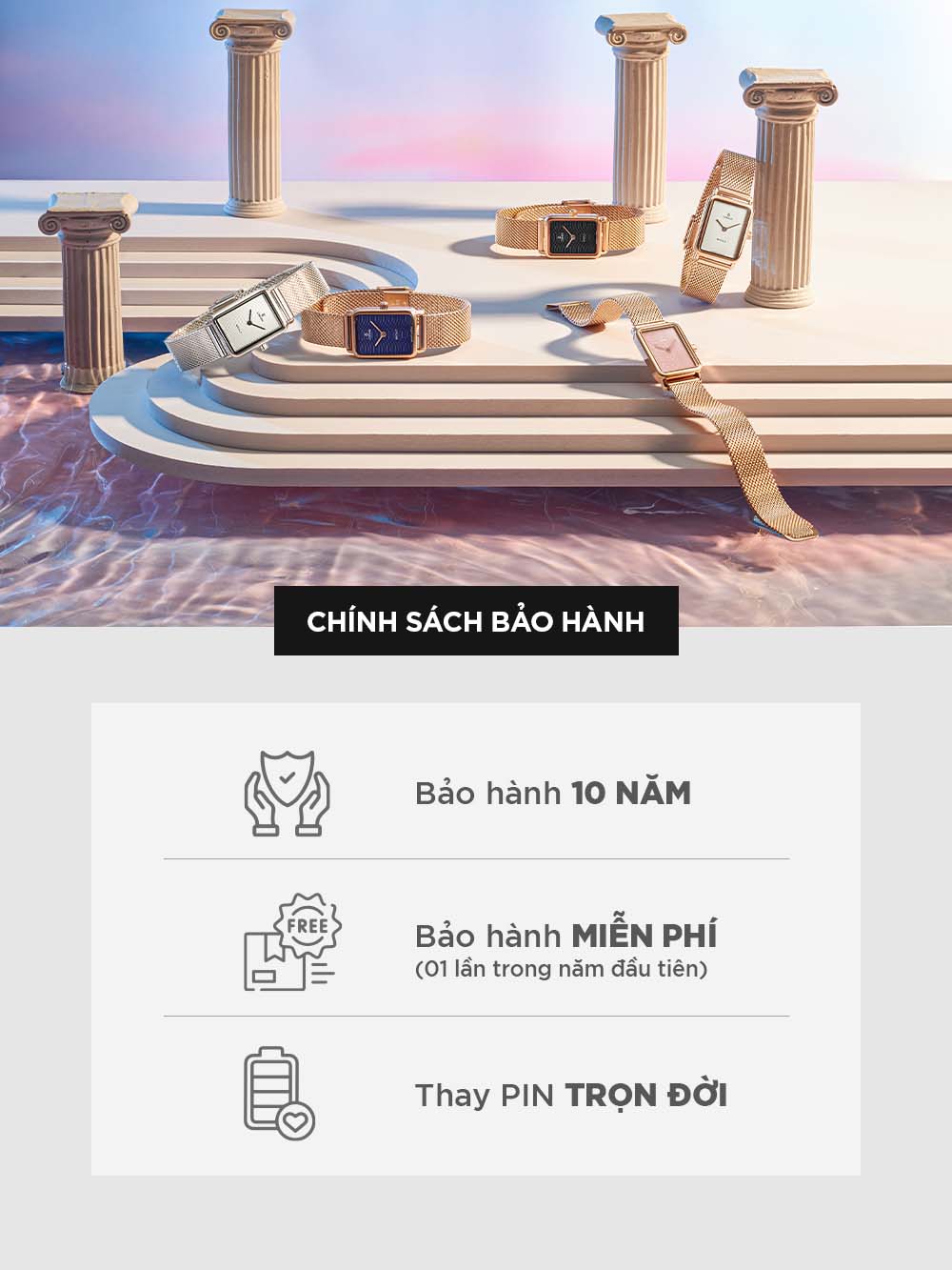 Bộ Sưu Tập Đồng Hồ Nữ Curnon Sicily - Hàng Chính Hãng - Thiết Kế Mặt ...