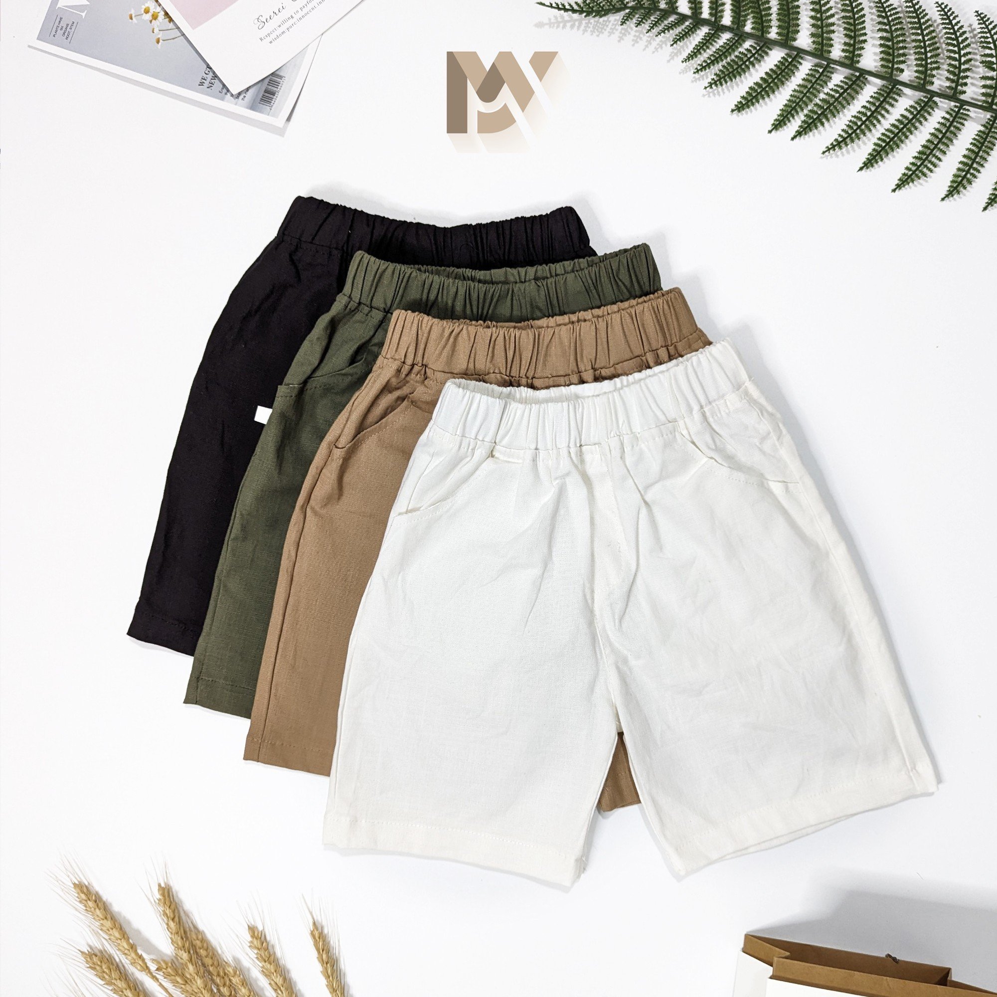 Quần đùi, quần short cho bé chất vải KaKi - mẫu H02 siêu đẹp - Size từ 10-35kg | Shopee Việt Nam