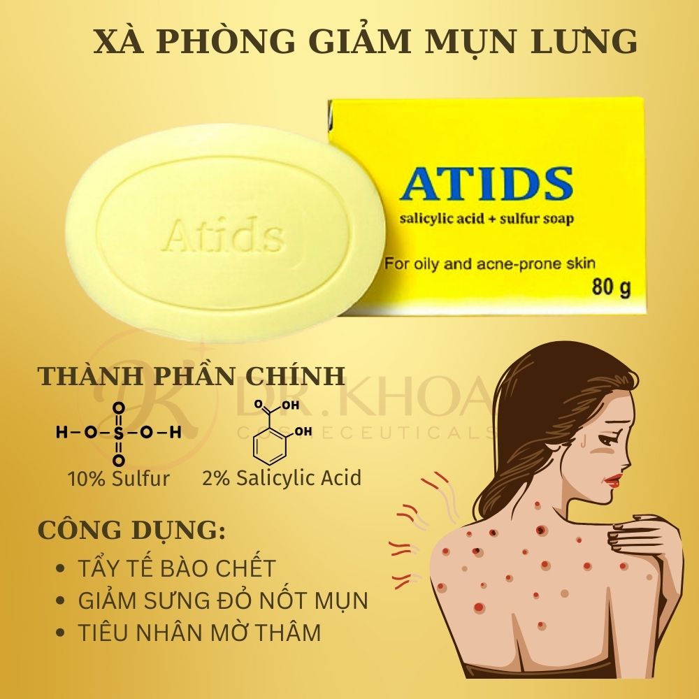 ATIDS Xà Phòng Tắm Giảm Mụn Lưng Body ATIDS Soap Bar 80g | Shopee Việt Nam