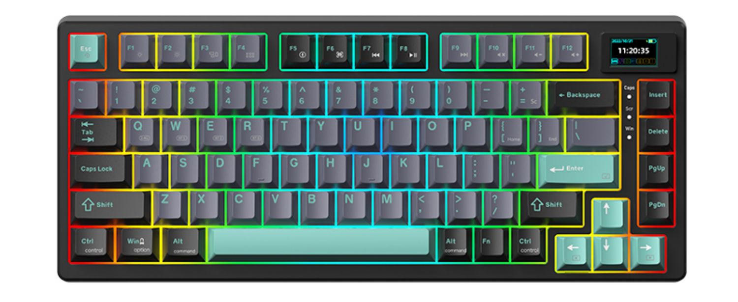 Monka 3075 V2 Pro - Bàn phím cơ Monka 3075 V2 Pro Mạch Xuôi (Led RGB ...