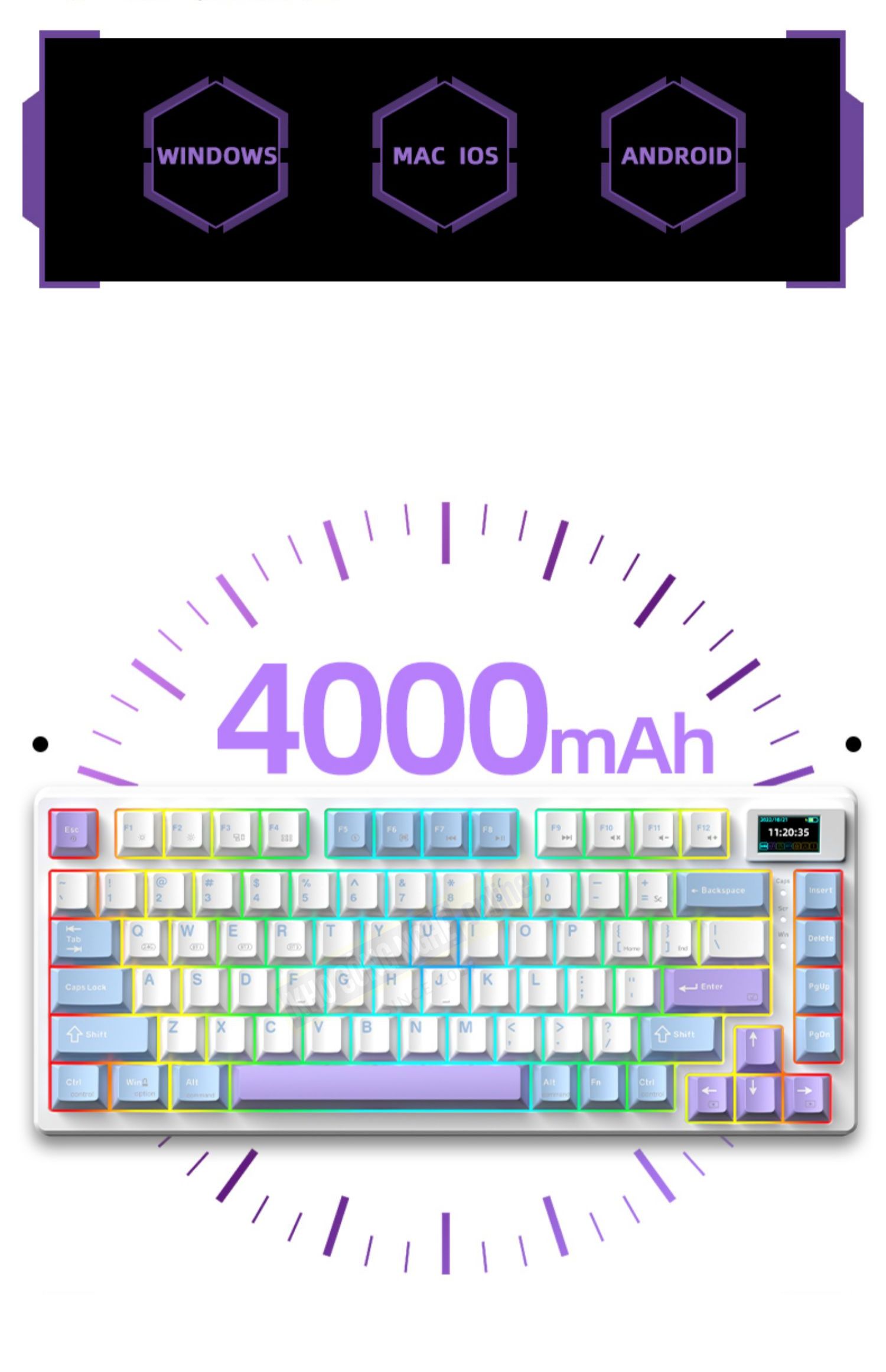 Monka 3075 V2 Pro - Bàn phím cơ Monka 3075 V2 Pro Mạch Xuôi (Led RGB ...