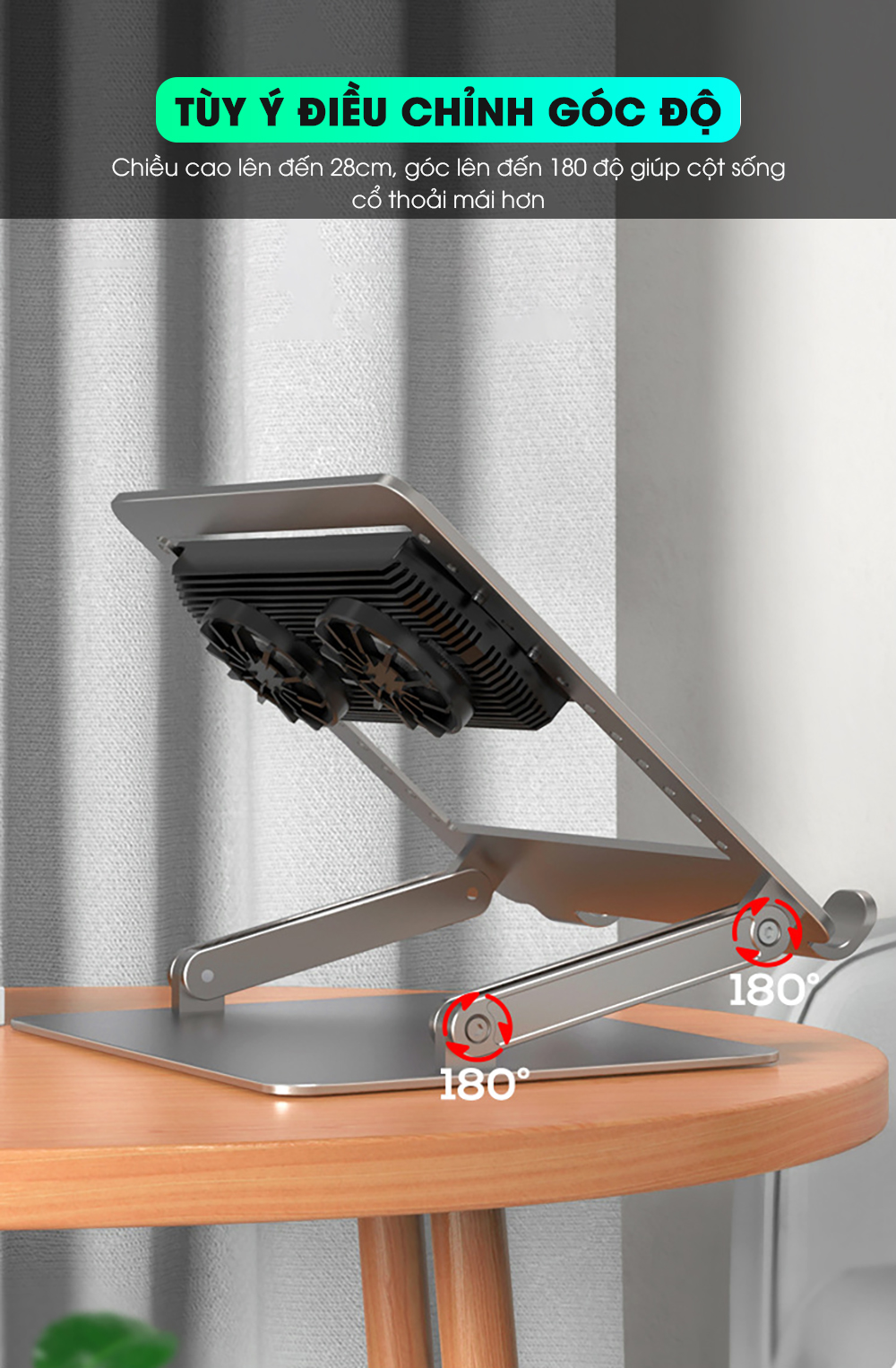 Đế tản nhiệt sò lạnh gaming MEMO DP01 làm lạnh sâu giảm nhiệt độ làm việc văn phòng chiến game ...