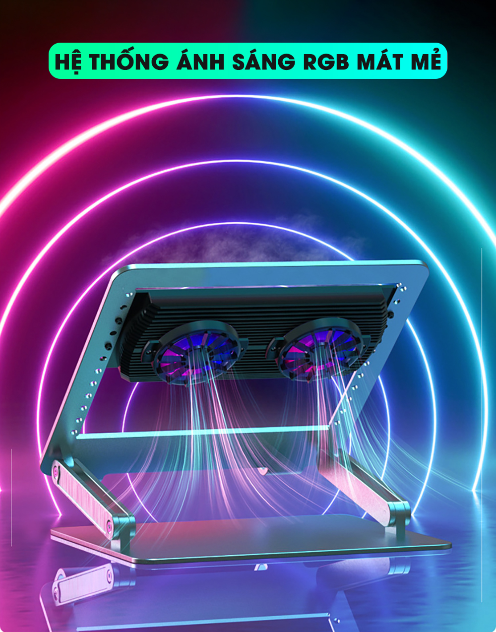 Đế tản nhiệt sò lạnh gaming MEMO DP01 làm lạnh sâu giảm nhiệt độ làm việc văn phòng chiến game ...
