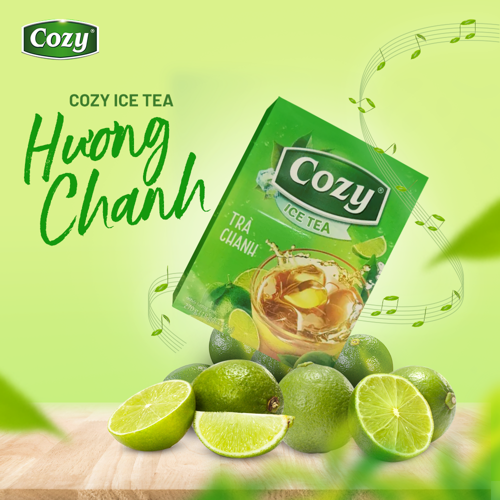 Trà Chanh Hoà Tan Cozy Ice Tea Vị Chanh Chua Nhẹ Dễ Uống Tiện Lợi Pha ...