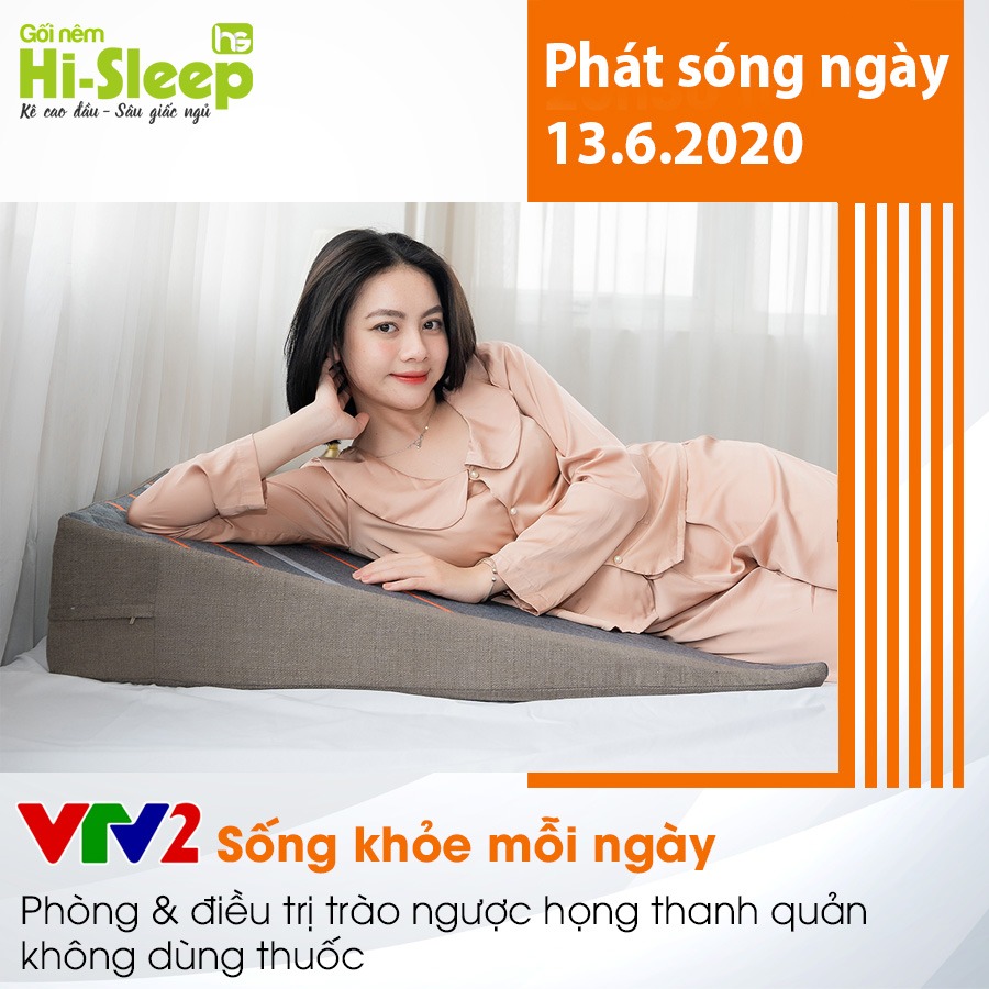 Gối chống trào ngược dạ dày HI-SLEEP thế hệ 2 dài hơn thoải mái hơn - thương hiệu EMA | Shopee ...