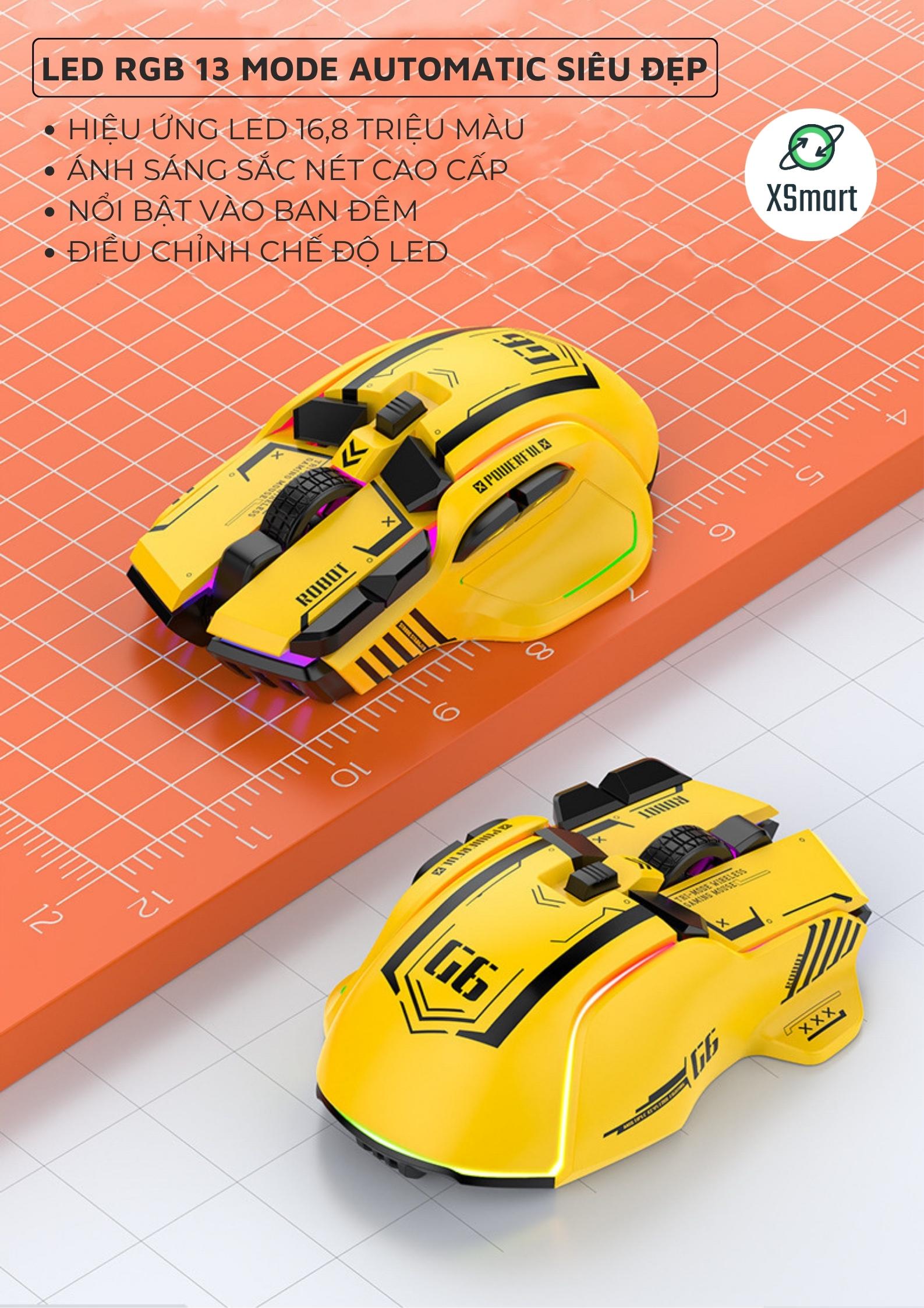 Chuột Không Dây Bluetooth G6 ESPORT GAMING Led Rgb 13 Chế Độ Thiết Kế ...