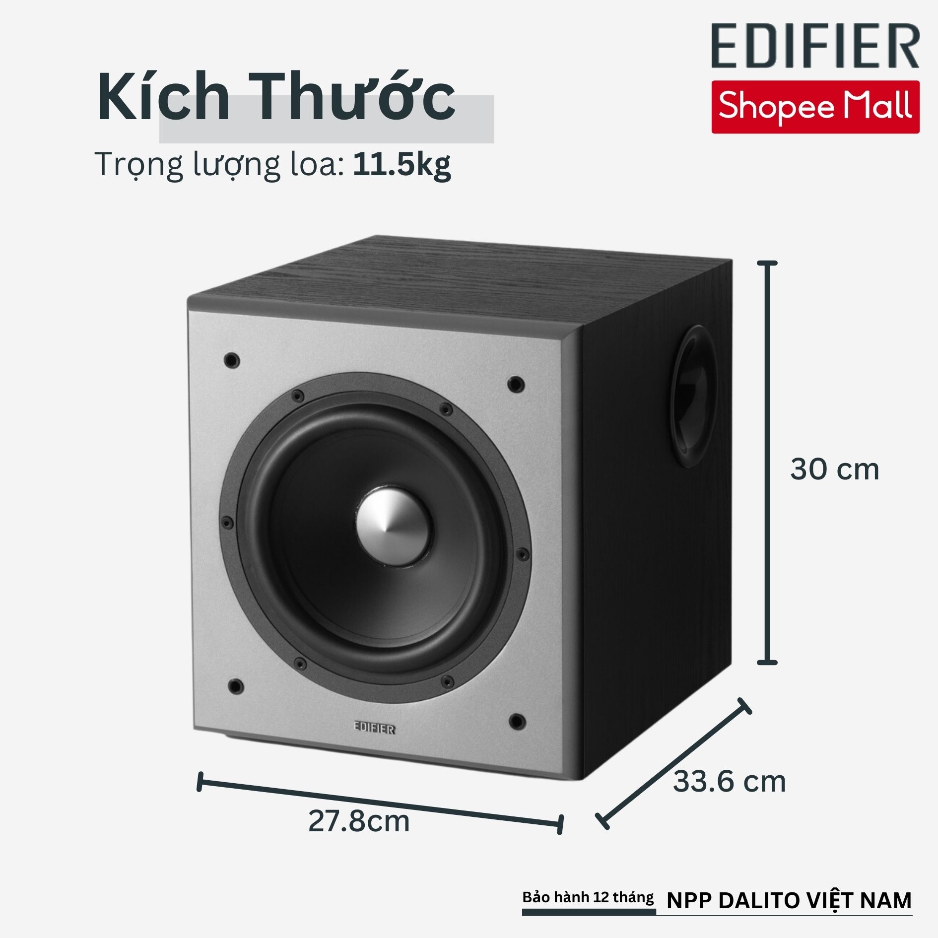 Loa sub điện EDIFIER T5/T5S 70W, Siêu trầm Bass 20, Bổ sung âm trầm ...