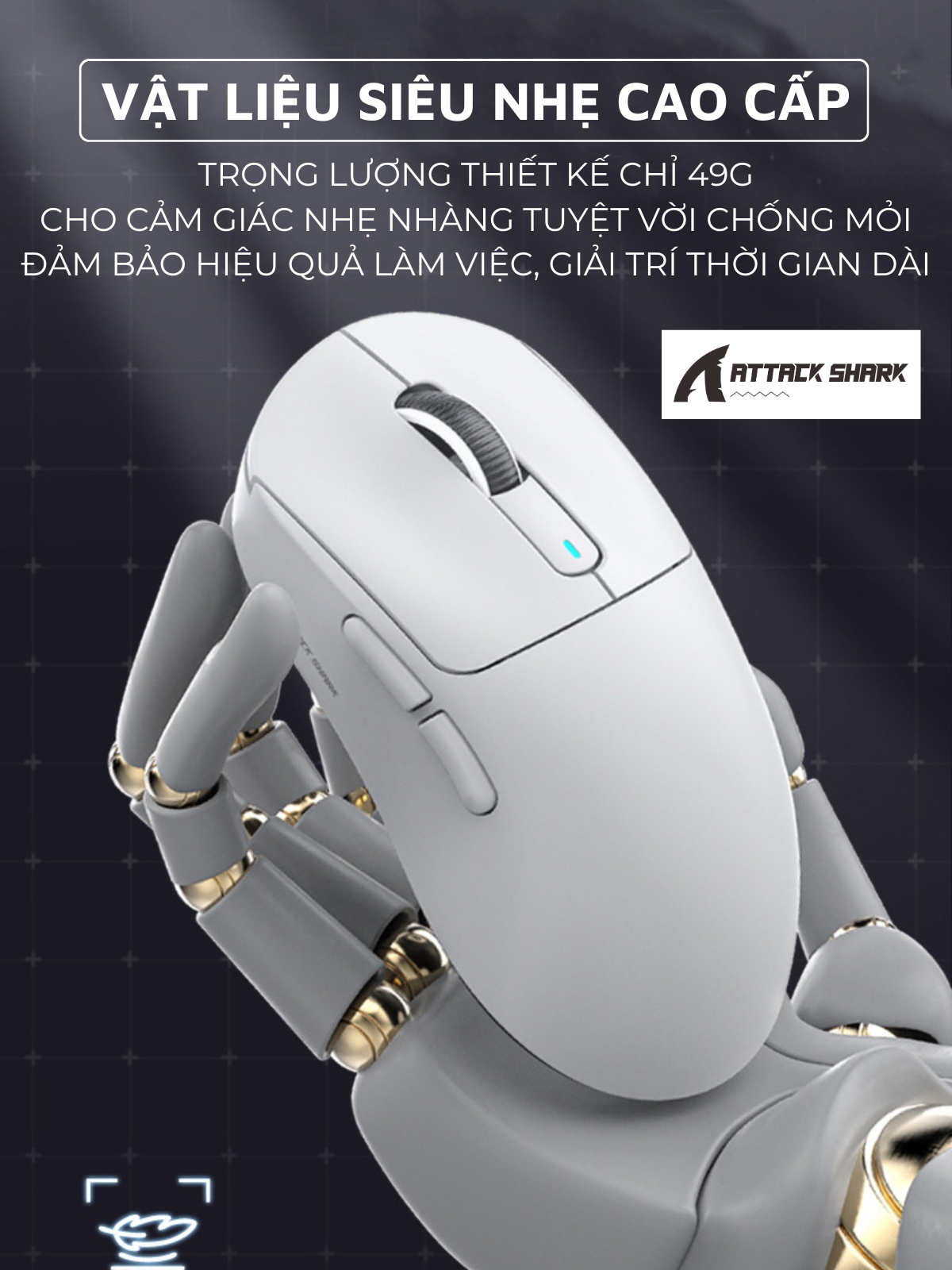 Chuột Bluetooth Không Dây PAW3395 Attack Shark X3 Siêu Nhẹ, Chuyên Game ...