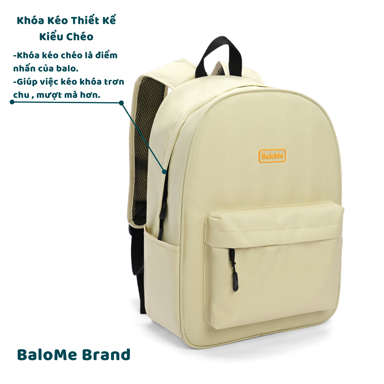 Balo Nam Nữ Thương Hiệu BaloMe Kiểu Dáng Basic Đi Học Đi Chơi Mã BM02 ...