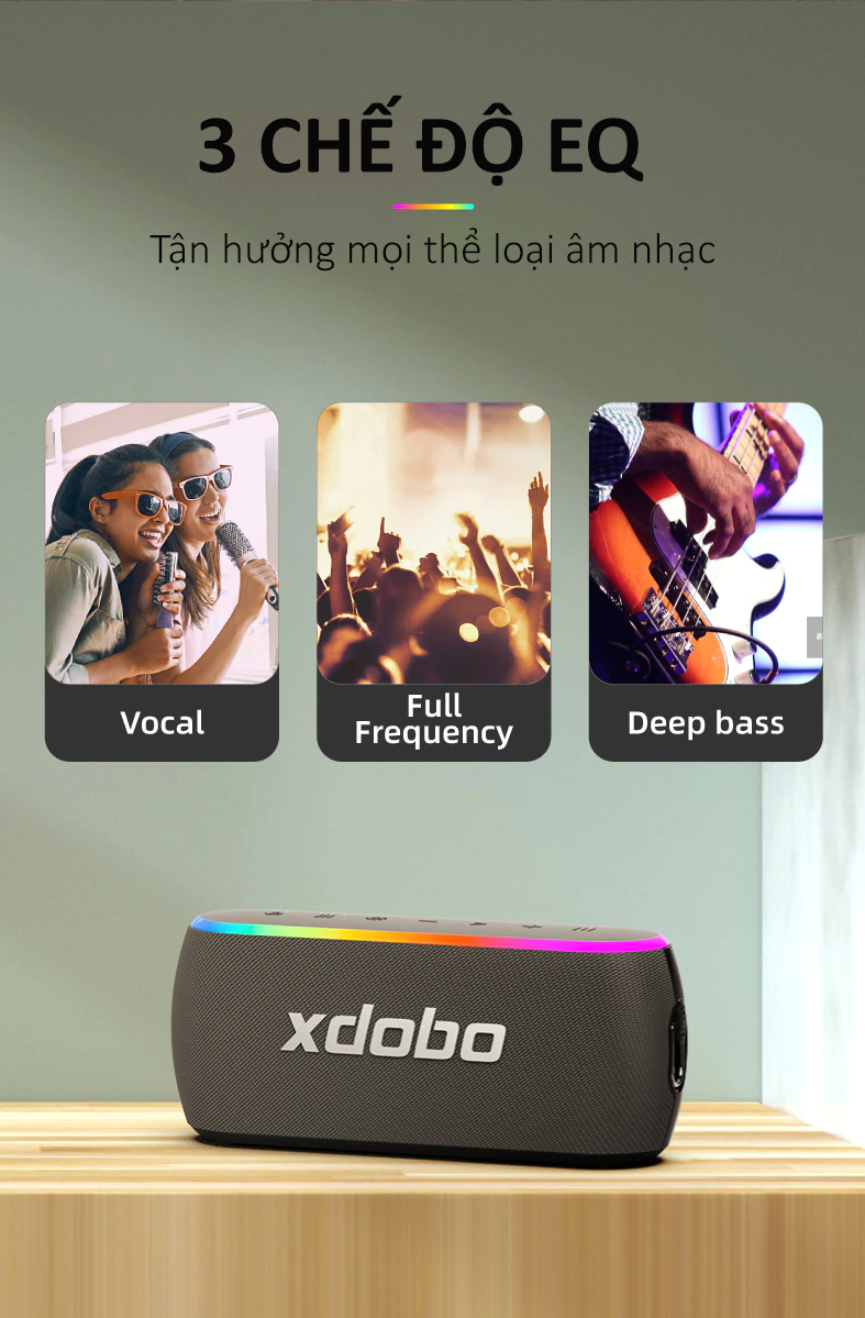 Loa Bluetooth 5.3 Xdobo X8 III Công Suất 60W Tích Hợp Power Bank Chống Nước IPX7 Hỗ Trợ Thẻ TF ...