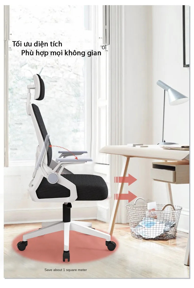 Ghế Xoay văn phòng Công thái học bảo vệ cột sống Thương hiệu VEGOR LIFE ...
