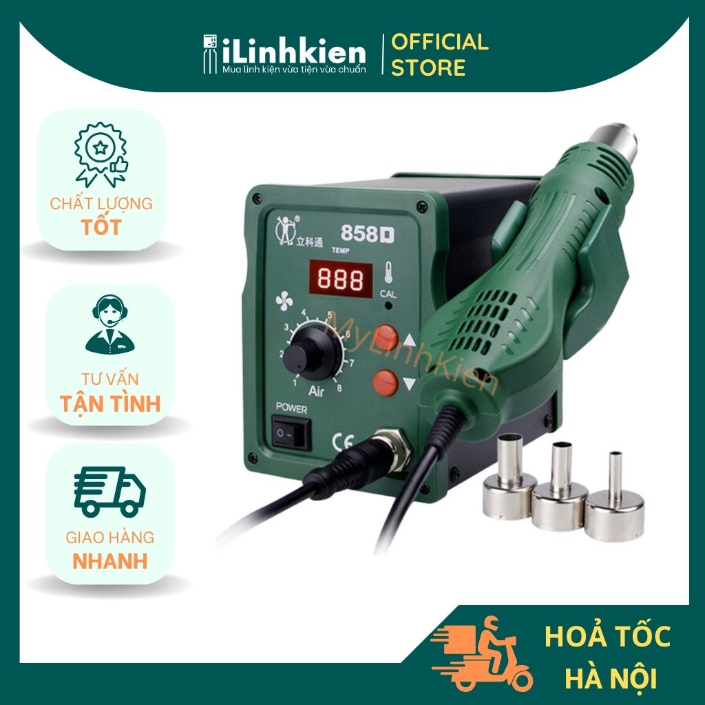 Trạm khò máy khò nhiệt 858A 858D cao cấp chính hãng gió mạnh chất lượng ...