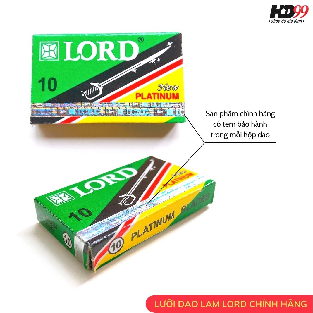 Lưỡi Dao Lam Cạo Râu LORD, Nhập Khẩu Trực Tiếp Từ Ai Cập, Hộp 10 lưỡi ...
