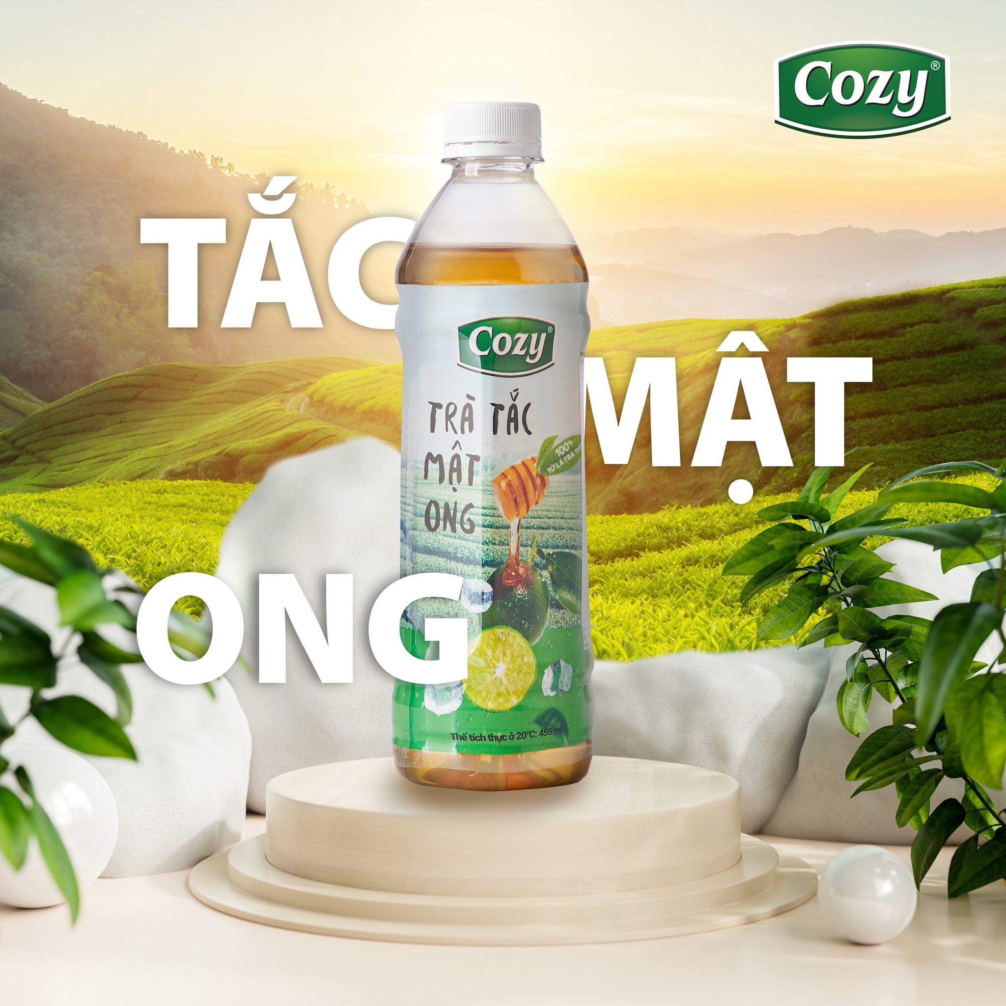 Trà Tắc Mật Ong Chai Uống Liền Pet 455ml Cozy Thơm Ngon Vị Trà Trái Cây ...