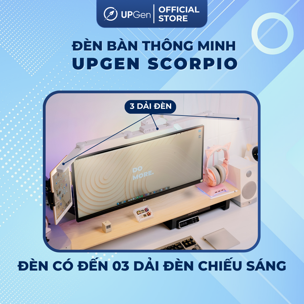 Đèn bảo vệ mắt kẹp bàn UPGEN SCORPIO dùng làm việc/ học tập/ đọc sách ...