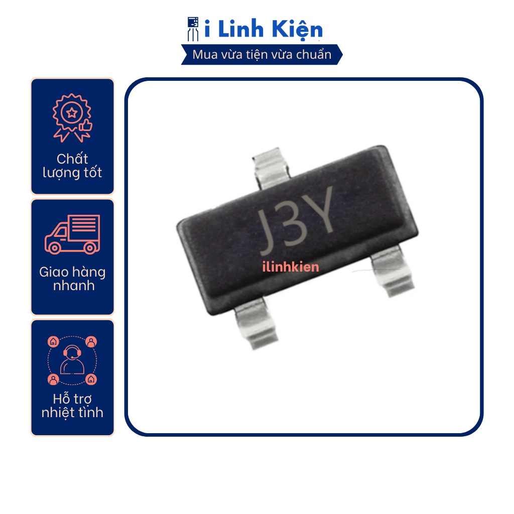 Transistor S8050 SMD J3Y 0.5A 40V chân dán túi 10 con chất lượng tốt ...
