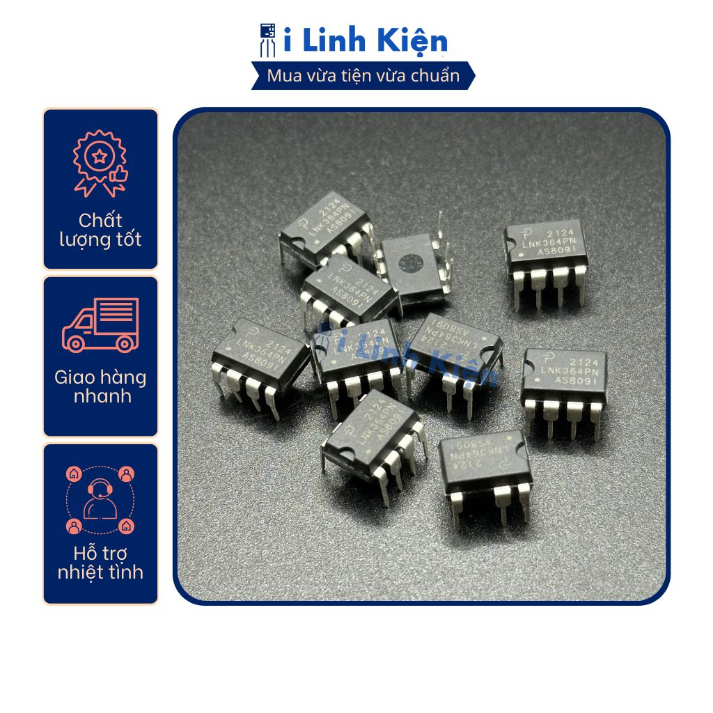 Ic nguồn LNK364PN LNK364 DIP-7 chính hãng POWER Integrations | Shopee ...