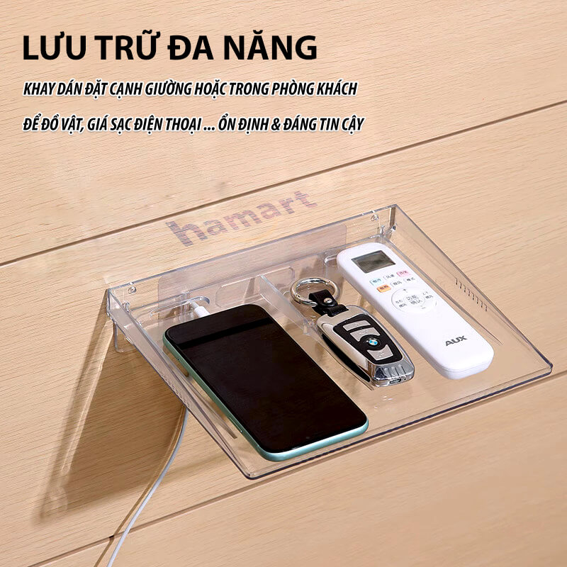 Kệ Wifi Dán Treo Tường Nhựa Acrylic Trong Suốt Để Máy Chiếu Mini Modem ...