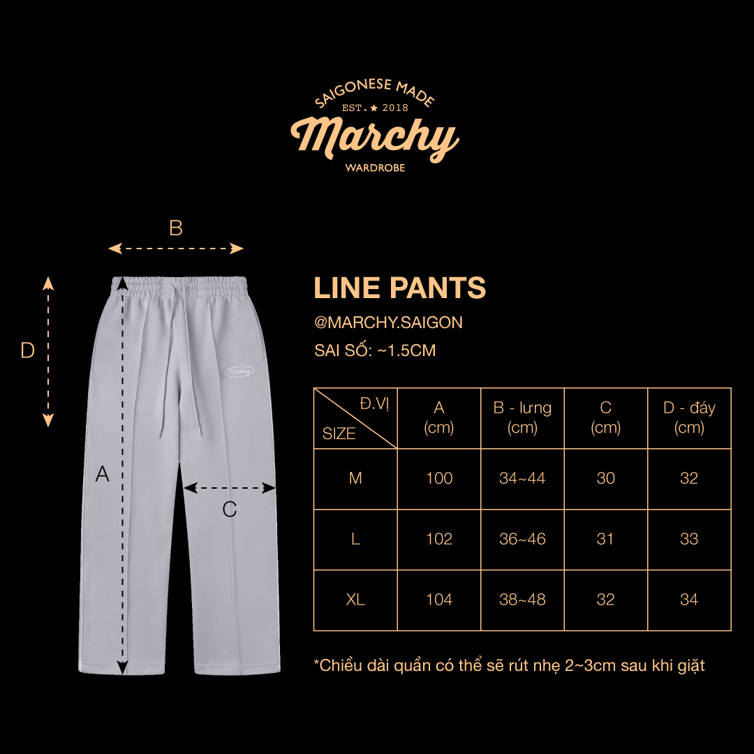 MARCHY - Line Pants - Quần dài | Shopee Việt Nam