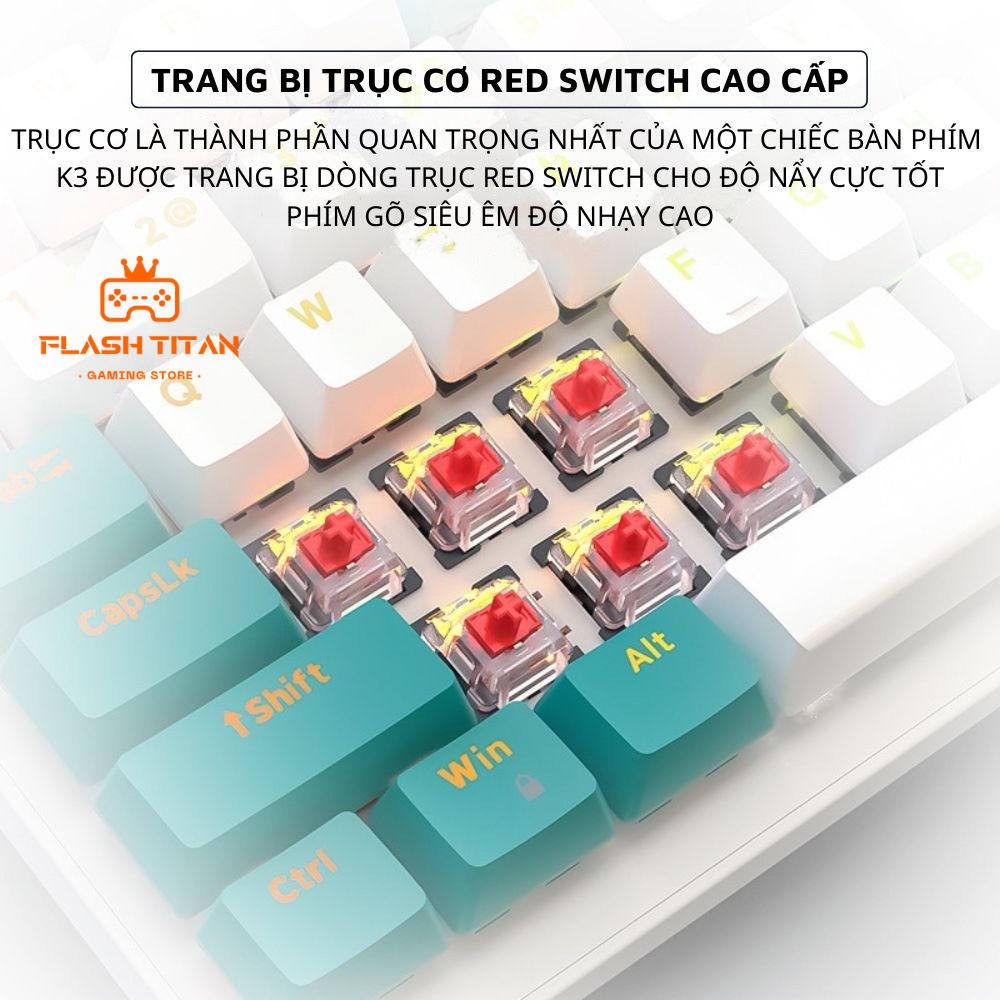Bàn Phím CƠ ZIYOU K3 Luxury Cao Cấp - Sử Dụng Trục Cơ Red Switch - Led ...