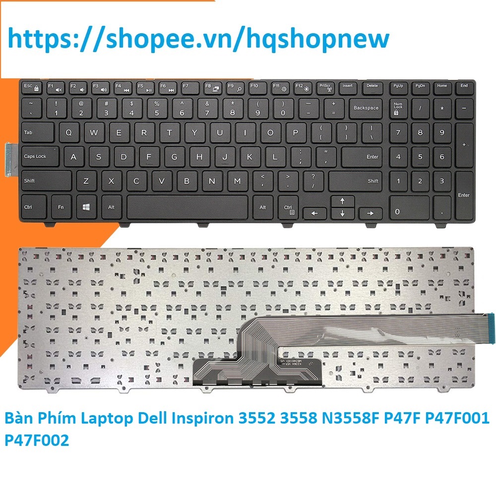 Bàn Phím Laptop Dell Inspiron 3552 3558 N3558F P47F P47F001 P47F002 ...