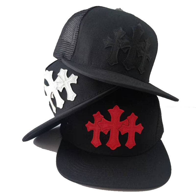 Mũ Chrome Hearts Snapback Triple Cross họa tiết thánh giá thêu chi tiết ...
